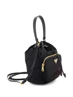 Prada Drawstring Tessuto Small Bucket Bag