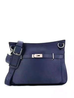 Hermès Jypsiere Bag Clemence 37 Shoulder Bag - Blue