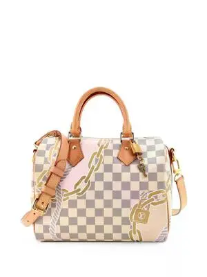 LOUIS VUITTON Speedy Bandouliere Bag Limited Edition Nautical Damier 25 Satchel - Neutrals