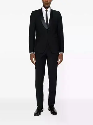 Brian Dales Shawl-lapel Single-breasted Suit - Blue