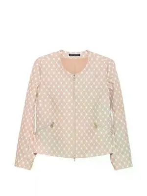 BETTY BARCLAY Geometric-print Zip-up Jacket