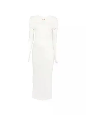 Alberta Ferretti Off-the-shoulder Midi Dress