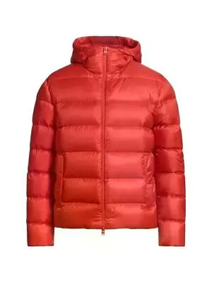 Herno Quilted Hooded Jacket - Red