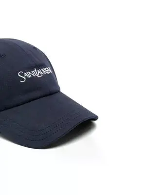 Saint Laurent Embroidered Logo Cap