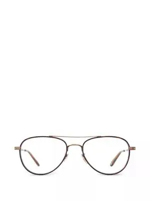 Garrett Leight Linnie Pilot-frame Glasses - Brown