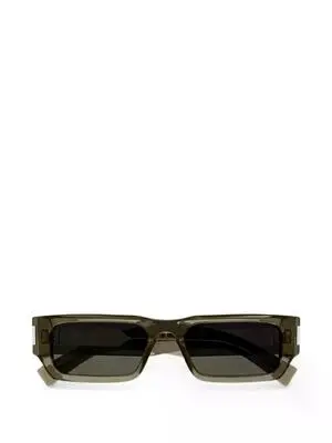Saint Laurent Rectangle-frame Sunglasses - Brown