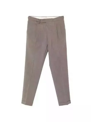 BRIGLIA 1949 Pleated Turn-up Trousers - Grey