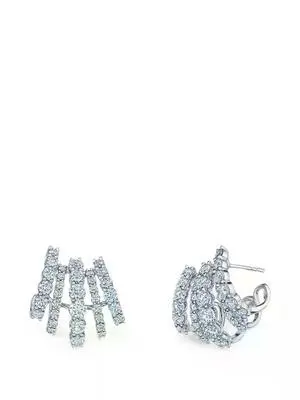 Kwiat Five Row Ear Cuff Diamond Earrings