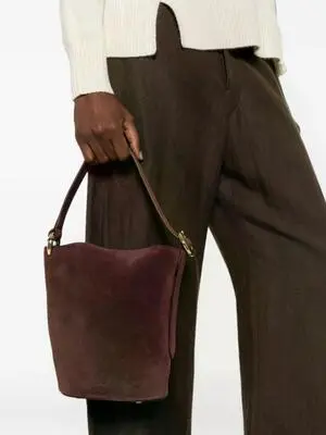 JOSEPH Fold Suede Bucket Bag