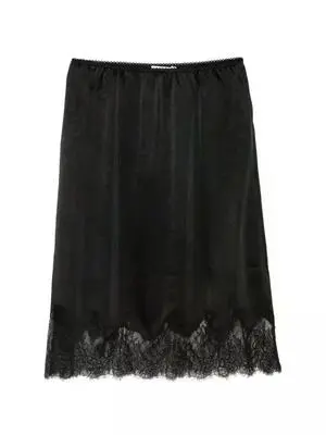 Citizens Of Humanity Lace-trim Mini Skirt - Black