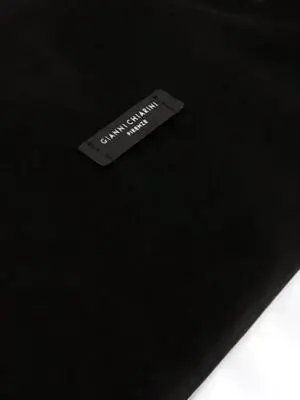 GIANNI CHIARINI Large Dua Suede-finish Logo-patch Tote Bag