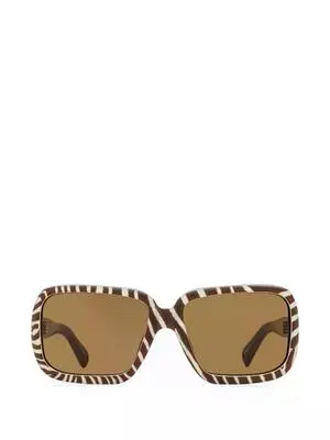 Jacquemus X Linda Farrow Cabana Sunglasses - Brown