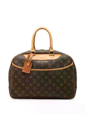 LOUIS VUITTON 1998 Monogram Deauville Handbag - Brown