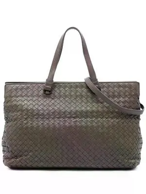 Bottega Veneta 2012-2026 Nappa Intrecciato Satchel - Brown