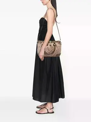 Gucci 2021-2026 Gg Canvas Sukey Satchel - Neutrals