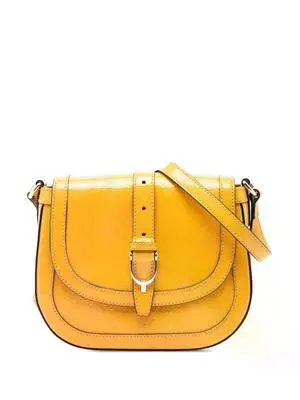 Gucci 2016-2026 Small Microguccissima Patent Stirrup Crossbody Bag - Yellow