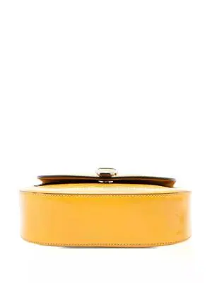 Gucci 2016-2026 Small Microguccissima Patent Stirrup Crossbody Bag - Yellow
