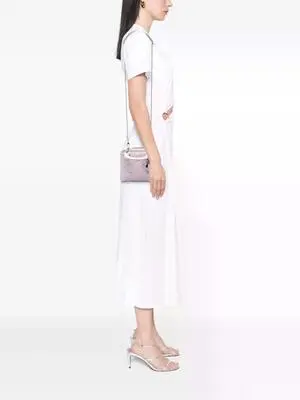 Dior Iridescent Lambskin Cannage Lady Satchel - Pink