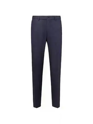 DRYKORN Pressed-crease Straight-leg Trousers - Blue