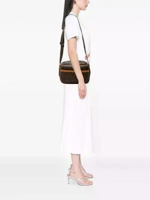 LOUIS VUITTON 2004 Monogram Reporter Pm Crossbody Bag - Brown