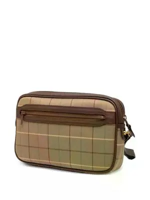 Burberry Vintage Check Canvas Clutch Bag