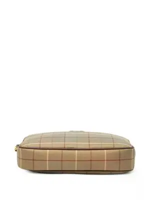 Burberry Vintage Check Canvas Clutch Bag