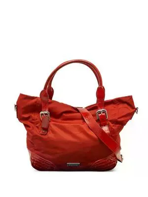 Burberry Buckle-handle Tote Bag - Orange