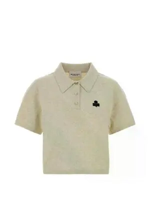 MARANT ETOILE Althea Logo-patch Polo Shirt