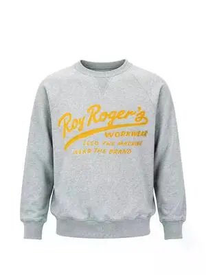 ROY ROGER'S Logo-embroidered Raglan-sleeve Sweatshirt