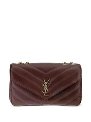 Saint Laurent Medium Loulou Quilted Shoulder Bag - Red