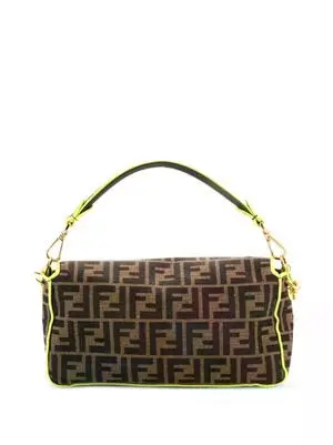 Fendi Baguette Nm Zucca Canvas Medium Shoulder Bag