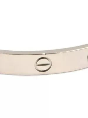 Cartier 18k White Gold Love Open Bangle