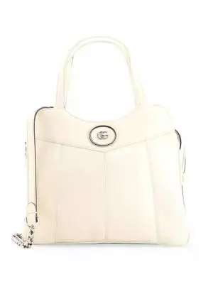 Gucci Petite Gg Quilted Leather Small Tote Bag - White