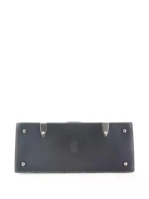 Goyard Saigon Top Handle Bag Coated Canvas Leather Pm Satchel - Grey