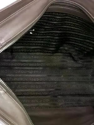 Prada Convertible Open Diagramme Quilted Leather Medium Tote Bag