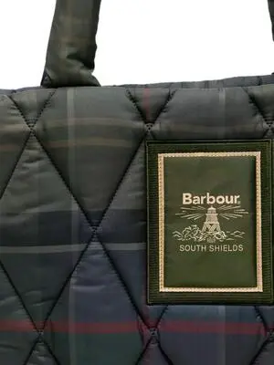 Barbour Arlene Tartan Quilted Tote Bag