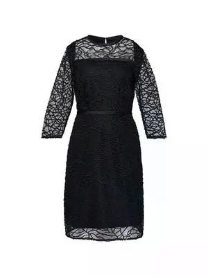 CLUB21 Mini Abstract-scribble Lace Dress