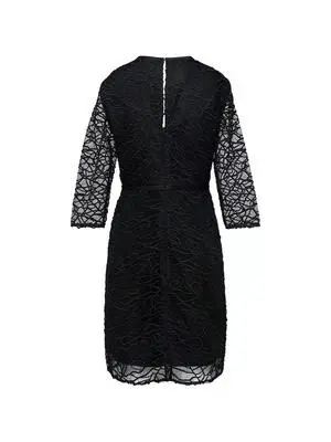CLUB21 Mini Abstract-scribble Lace Dress