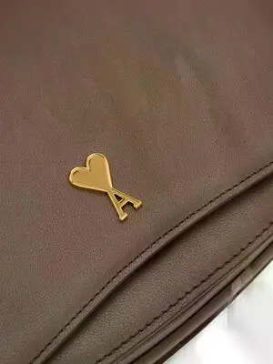 AMI Paris Cowhide Leather Paris Paris Bag