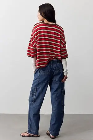We The Free Tahiti Denim Pull-on Cargo Pants - High Standards