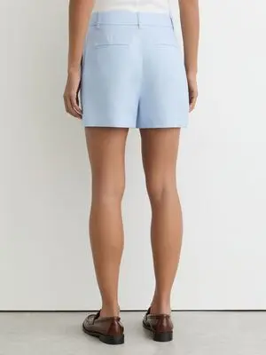 REISS Mid-rise Tailored Shorts - Blue