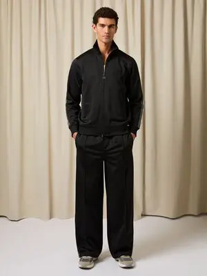 REISS Monogram Zip-through Relaxed Track Top