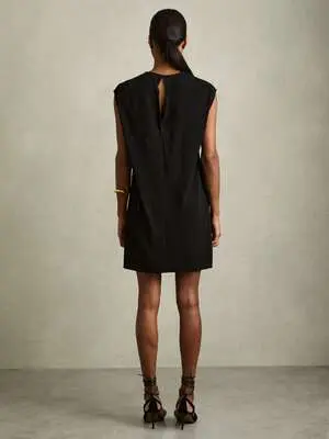 REISS Corset Detail Jersey Mini Dress
