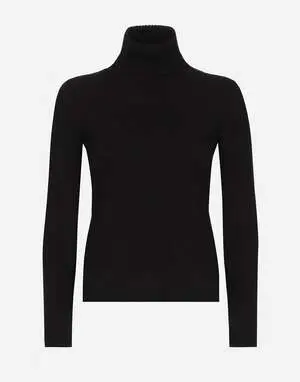 Dolce & Gabbana Cashmere Turtle-neck Sweater Sweaters And Cardigans - Black