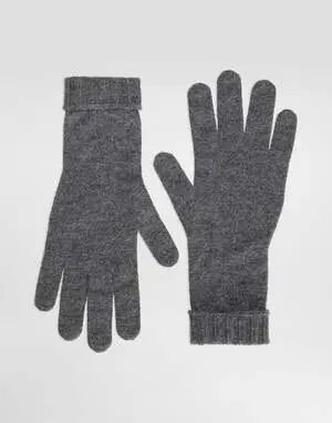 Dolce & Gabbana Cashmere Knit Gloves Hats And Gloves - Grey