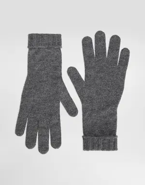 Dolce & Gabbana Cashmere Knit Gloves Hats And Gloves - Grey