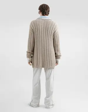 Dolce & Gabbana Striped Poplin Vanity Robe Shirts Multi-colored