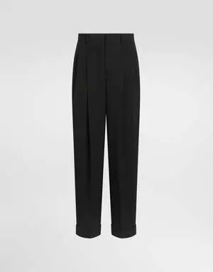 Dolce & Gabbana Raw Edge Hem Pants For Men