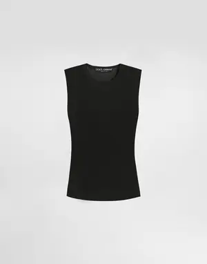 Dolce & Gabbana Viscose Tank Top Sweaters And Cardigans - Black