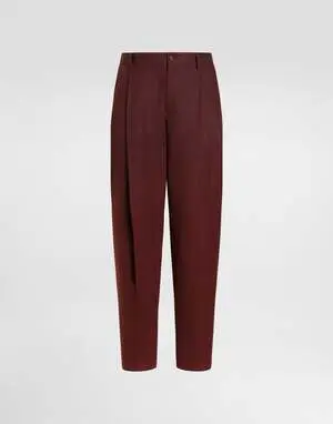 Dolce & Gabbana Pantalone Pants And Shorts Multi-colored Linen - Multicolor